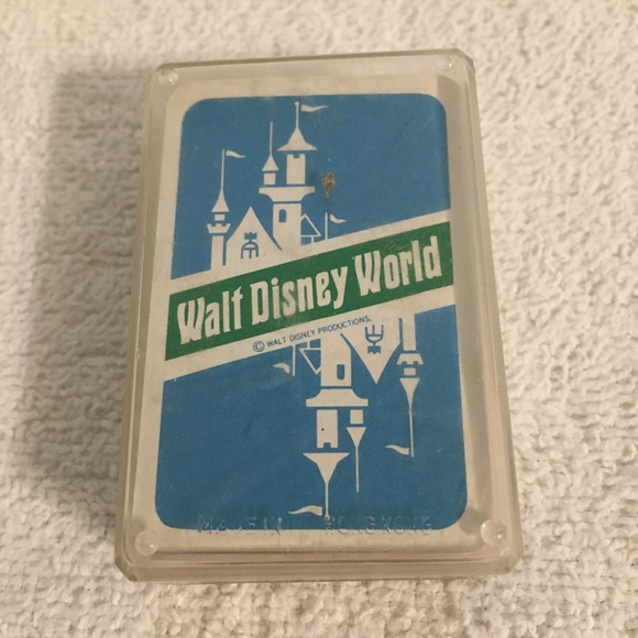 Disney | Games | Vintage 97s Walt Disney World Mini Playing Cards With ...